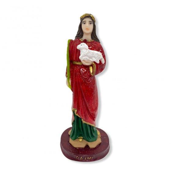 Imagem Santa Inês 15 cm em Resina - META ATACADO - Imagens de Santos ...