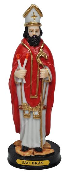 Imagem Santo SÃO Bras Pintado 16cm Resina - ATACADÃO DO ARTESANATO MDF ...
