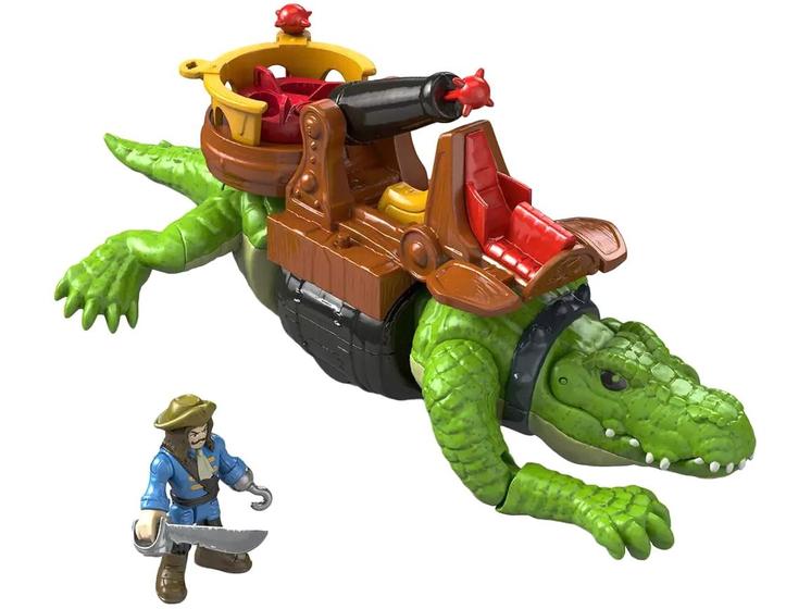 Imaginext Fisher-Price Crocodilo Pirata 27,9cm - com Acessórios Mattel ...