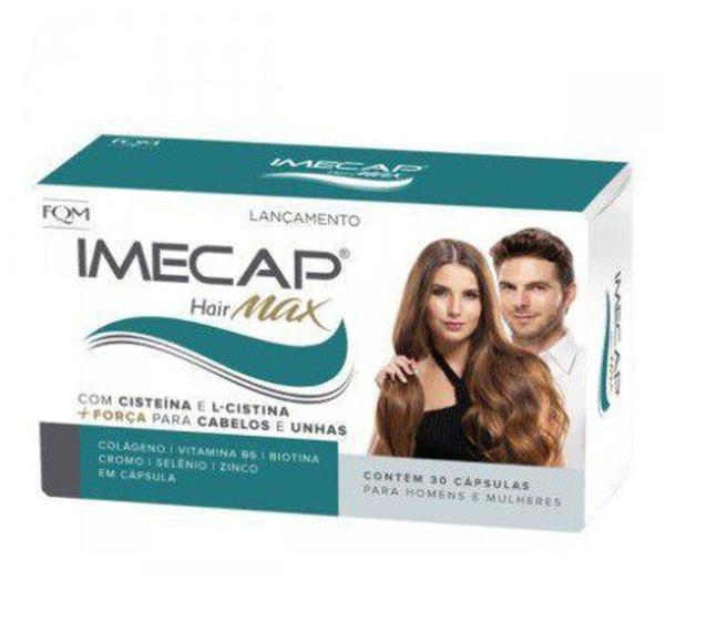 Imecap Hair Max com 30 Cápsulas - Fqm - Nutricosméticos - Magazine Luiza