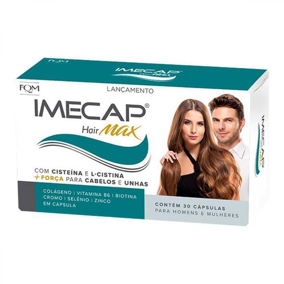 Imecap Hair Max Com 30 Cápsulas - Nutricosméticos - Magazine Luiza