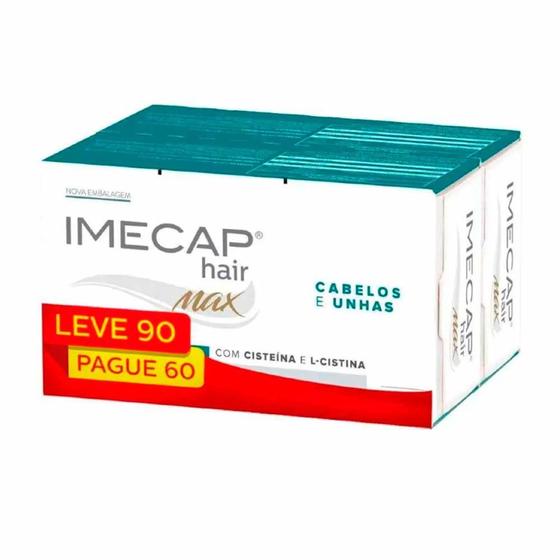 Imecap Hair Max Leve 90 e Pague 60 Cápsulas - Nutricosméticos ...