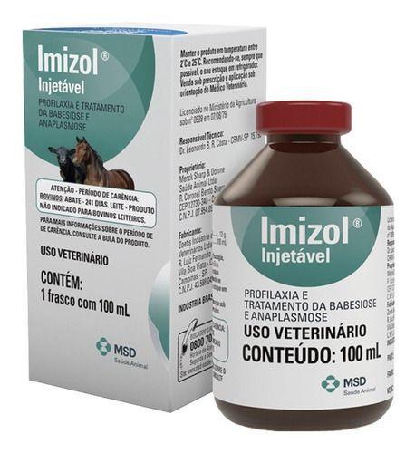 Imizol 100ml Profilaxia E Tratamento Da Babesiose - MSD - Farmácia Pet ...
