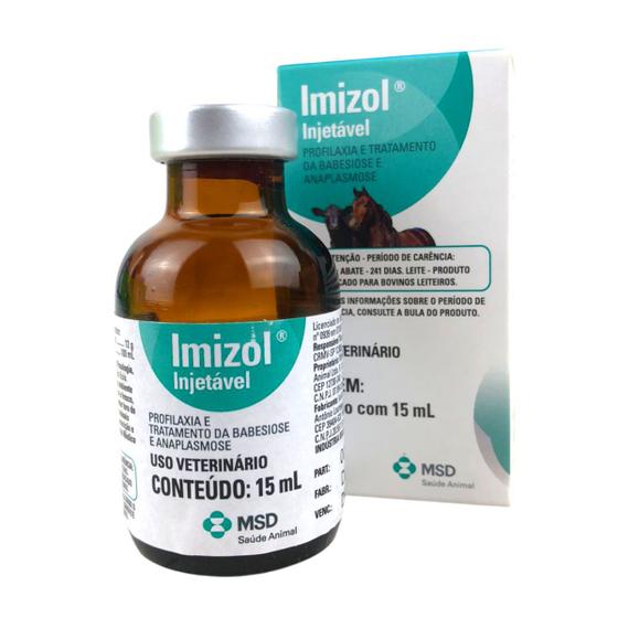 Imizol 15mL Bovinos Equinos MSD - Msd Saúde Animal - Farmácia Pet - Magazine Luiza