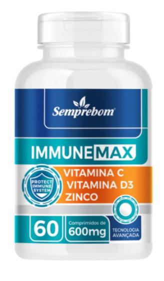 Immune Max Para Aumento Da Imunidade - 600Mg 60Caps - Semprebom ...