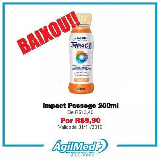 Impact 200 ml Sabor Pêssego - Nova Embalagem - Nestlé health science ...