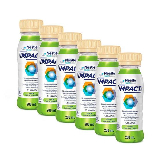 Impact Torta de Limão Suplemento Alimentar 200ml Kit com seis unidades ...