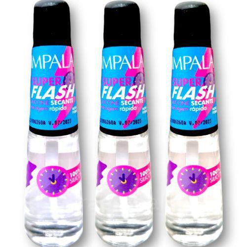 Impala Flash Silicone Secante Esmalte Lançamento 2021 3unid - Esmalte ...
