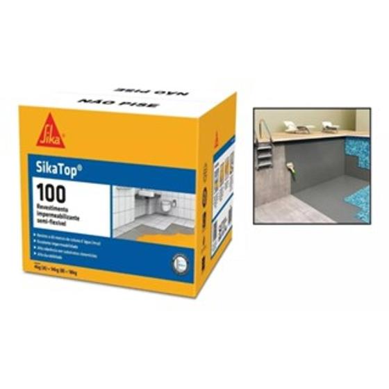 impermeabilizante Sika Top 100 concreto reboco telhado 18KG cimento ...