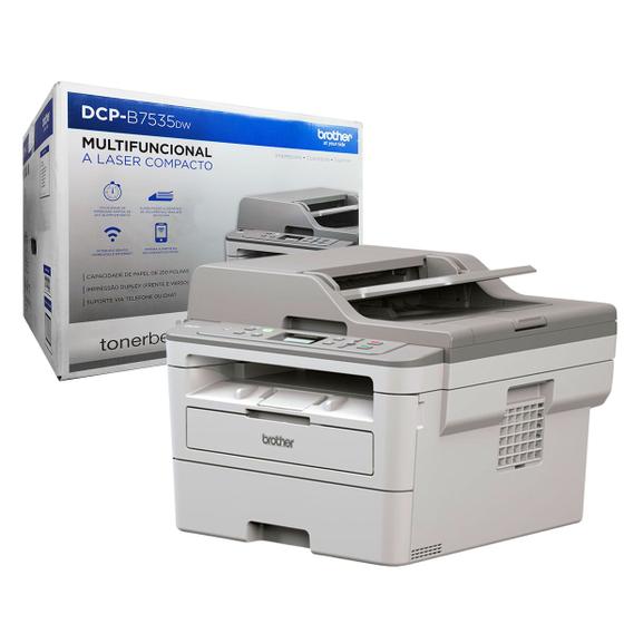 Impressora Multifuncional Laser Brother DCP-B7535DW, Monocromática ...