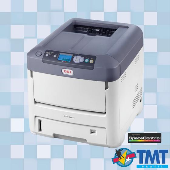 Impressora OKI C711WT A4 Toner Branco - Impressora Laser - Magazine Luiza