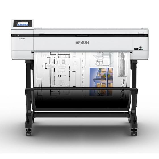 Impressora Plotter Epson SureColor T5170, Wifi, Colorida, Wireless, Bivolt, Branco - SCT5170SR ...