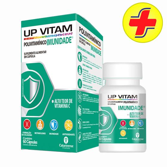 Imunidade Up Vitam 60 Cápsulas - Polivitamínico Completo para Imunidade ...