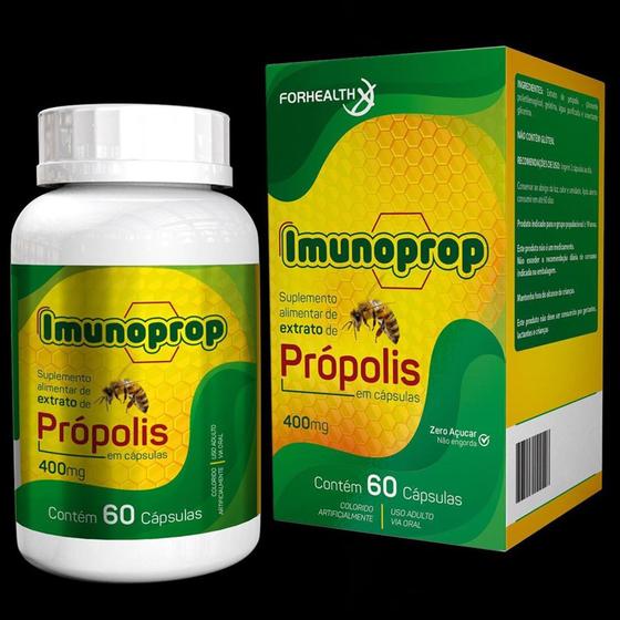 Imunoprop Própolis Imunidade 60 Cápsulas - ForHealth - Extrato de ...
