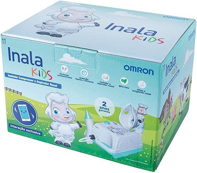 Inalador Compressor E Aspirador Infantil Inalar Kids Omron Bivolt ...