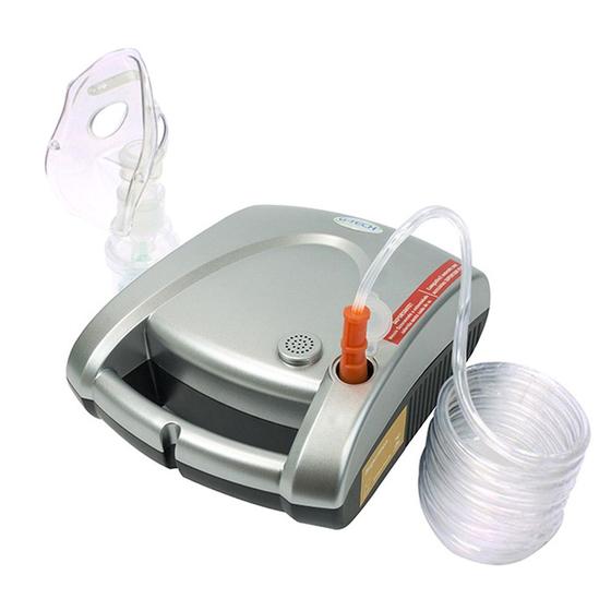 Inalador E nebulizador Super Flow prata NEBCOM5 - g-tech - Inalador ...