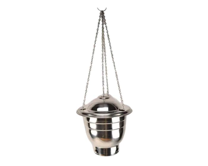 Incensário Católico Igreja Turibulo Grande - 15 Cm Alumínio - Nmt ...