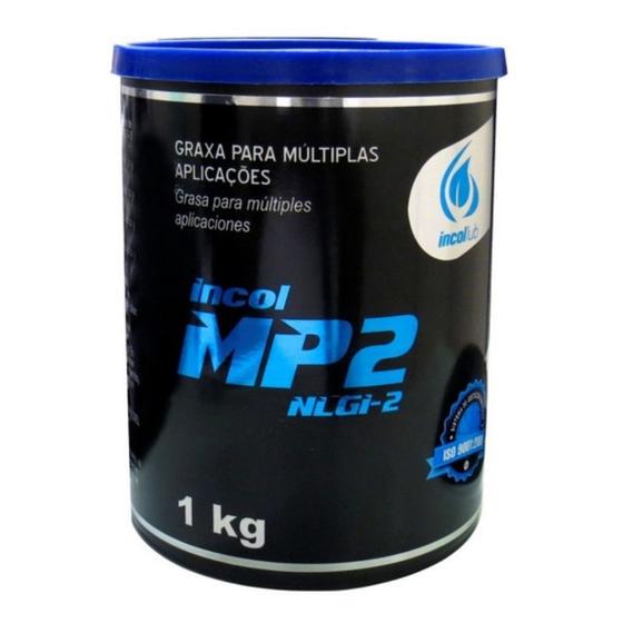 INCOL MP2 NLGI2 graxa multiplas aplicações - 1kg - Acessórios para ...