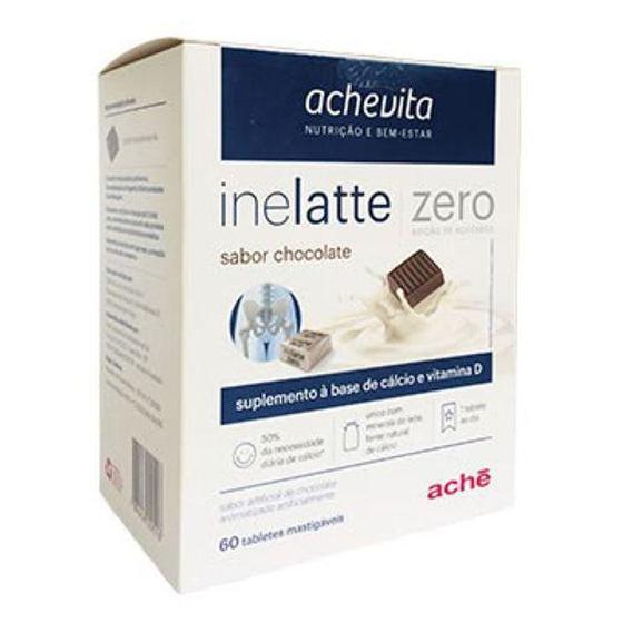 Inelatte Zero Sabor Chocolate c/ 60 Tabletes Mastigáveis - Complemento ...