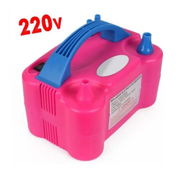 Inflador Compressor De Baloes 2 Bicos Rosa 220 - Toaninni - Inflador de ...