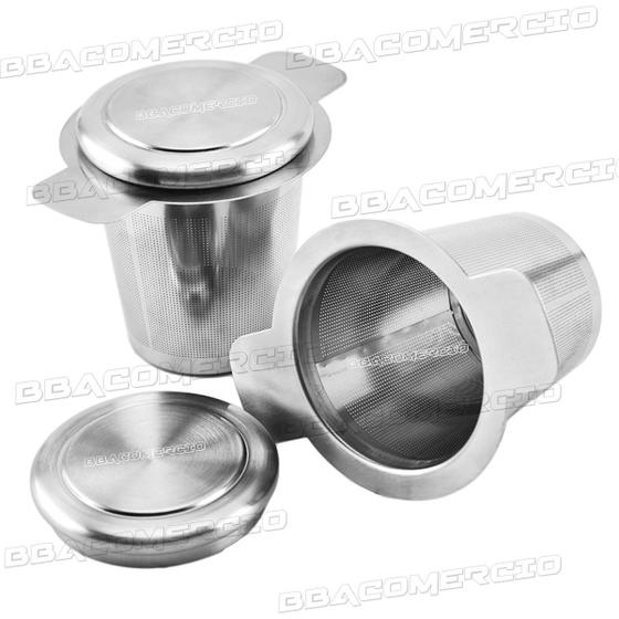 Infusor Coador de Chá Tipo Cesta Em Aço Inox Com Alça - BBACOMERCIO ...