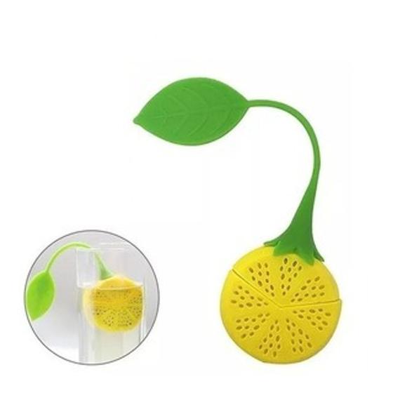 Infusor De Chá Ervas Mergulhador Filtro Difusor Em Silicone - Limão ...