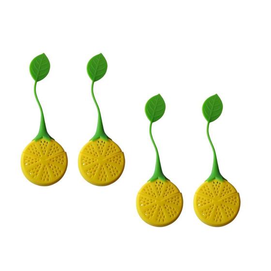 Infusores de chá jogo com 4 unidades de silicone mod. limão. - wincy ...