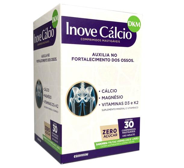 Inove Calcio MDK Mastigável Sem Açúcar 30 comprimidos - CANONNE ...