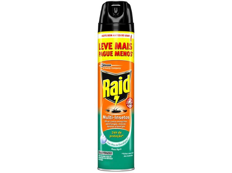 Inseticida Aerossol Raid Multi-insetos - Base Água Eucalipto 420ml ...