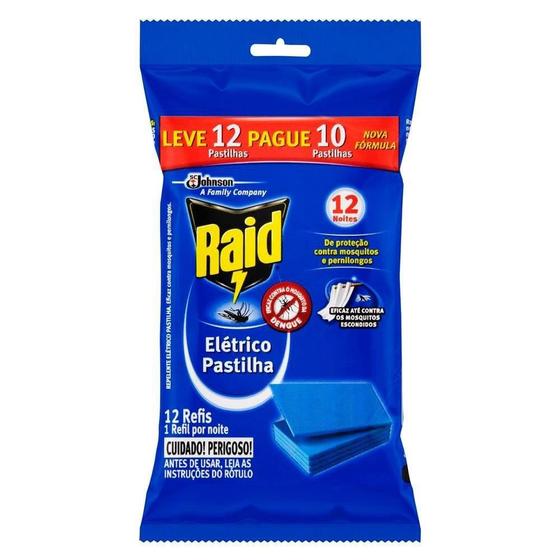 Inseticida Elétrico Raid Protector Refil 20 Pastilhas - Leve 12 Pague 10 (Display) - Inseticidas ...