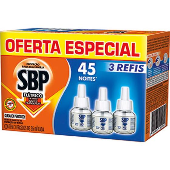 Inseticida Elétrico SBP Com 3 Refil 35ml Cada - Inseticidas - Magazine ...