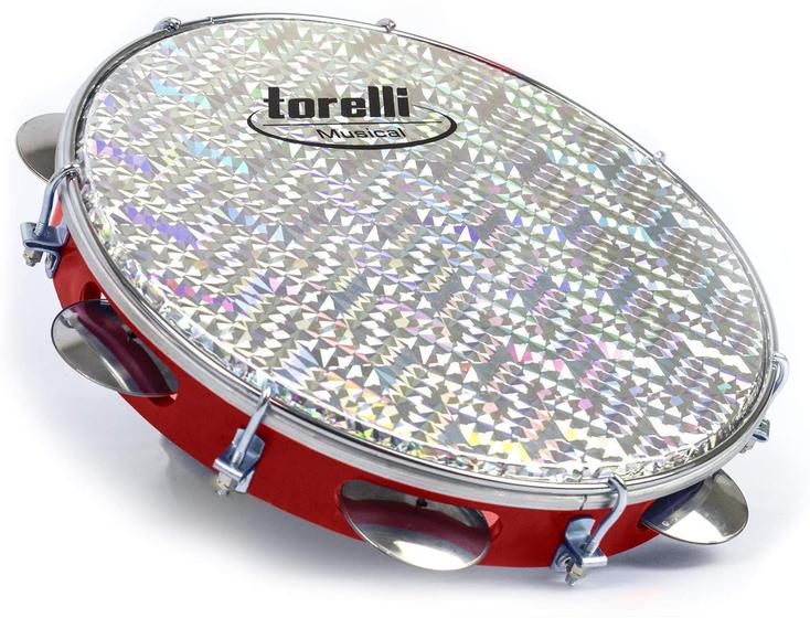 Instrumento de samba torelli pandeiro vermelho tp308 - Torelli Musical - Pandeiro de Brinquedo ...