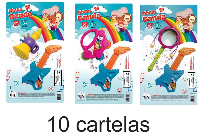 Instrumento Musical Infantil Plástico com 2 Peças na Cartela Pica Pau ...
