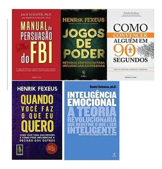 Inteligencia Emocional + Manual De Persuasão Do Fbi+ 3 livros - várias ...