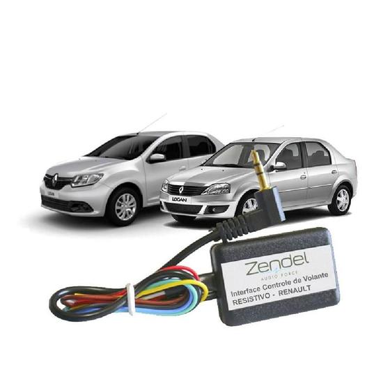 Interface Controle / Comando de Som no Volante - Renault Logan TODOS ZD ...