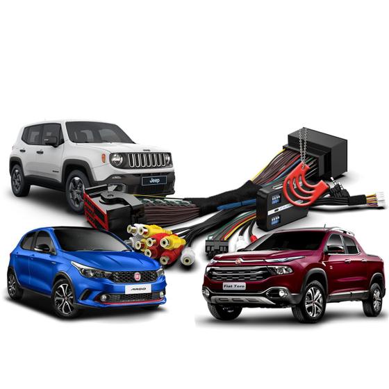 Interface Desbloqueio Toro Argo Cronos Compass Renegade para Câmera Ré e Vídeo em Movimento ...