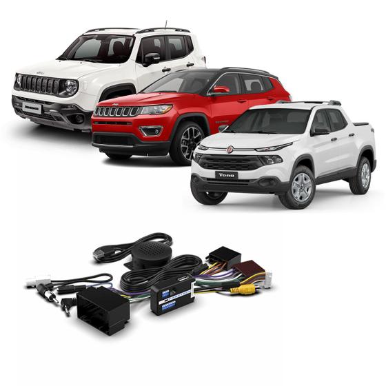 Interface para Comando de Volante Fiat Toro Jeep Compass Renegade - Faaftech - Interface de ...