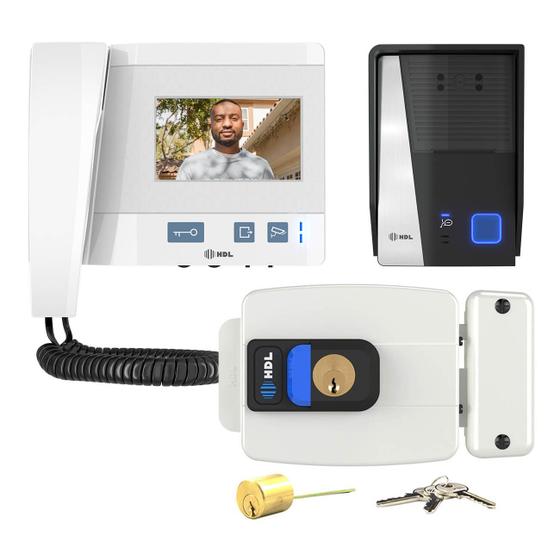 Interfone Com Câmera E Fechadura Eletrônica HDL Class C90 PRO ...