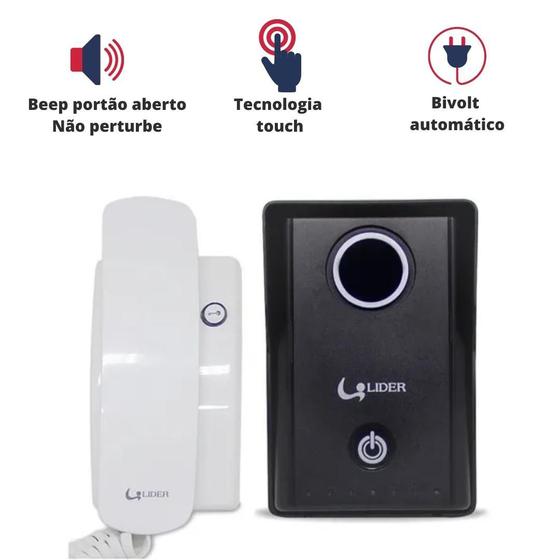 Interfone Lider Porteiro Residencial Tipo Hdl Intelbras LR580 ...