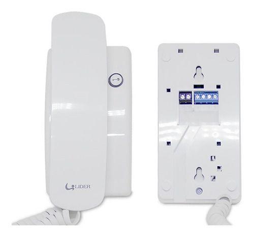Interfone Monofone Universal Branco LR2070 Fonte Interna Lider ...