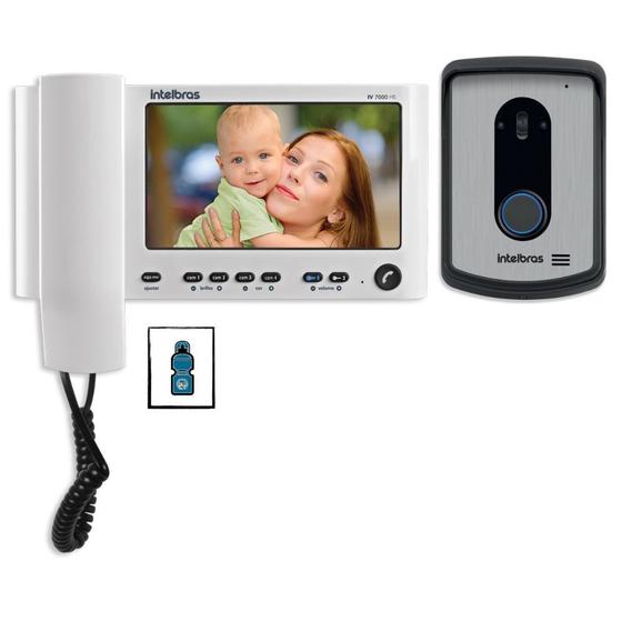 Interfone Porteiro Eletronico com Camera IV 7010HS Intelbras ...