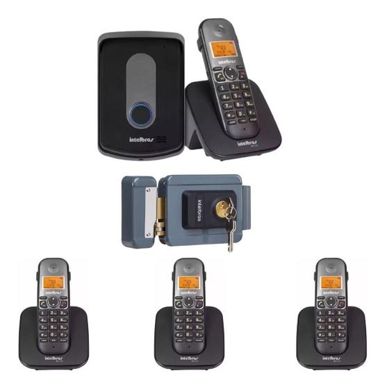 Interfone Sem Fio Intelbras 3 Ramais E Fechadura Intelbras - Interfone ...