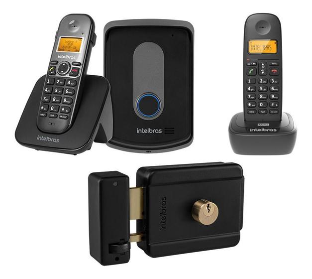 Interfone Sem Fio Tis 5010 + Ramal Ts 2511 + Fechadura Fx500 ...