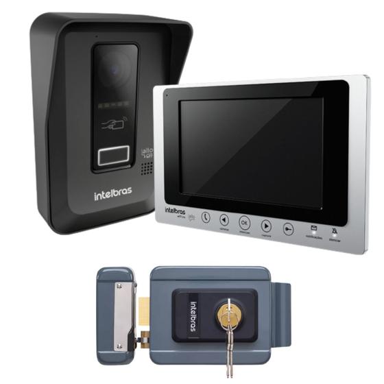 Interfone Video Porteiro Wifi Wireless Via App Intelbras Allo Wt7 Lite ...