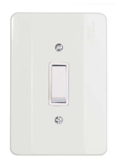 Interruptor 1 Tecla Paralela 10 A com Placa Branca Mectronic - Mec ...