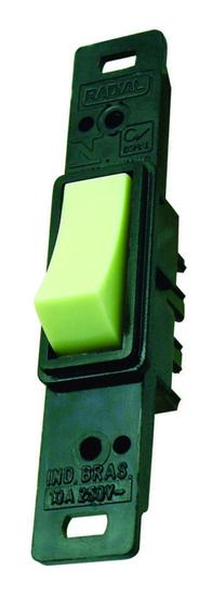 Interruptor 1 Tecla Simples Sem Placa Prata Radial - Interruptores ...