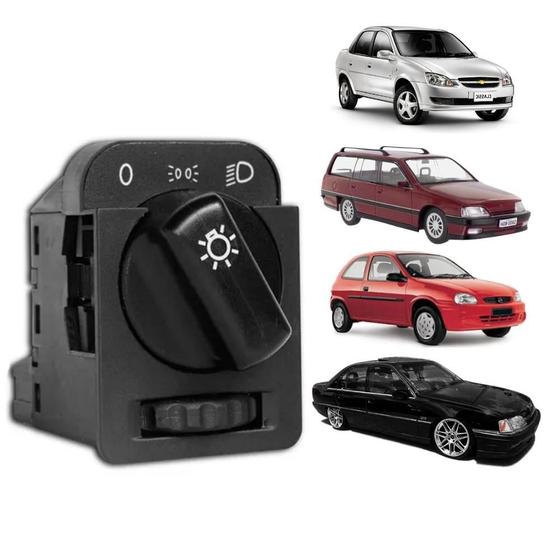 Interruptor Botão Chave de Luz Rotativo Simples Farol Corsa pick-up ...