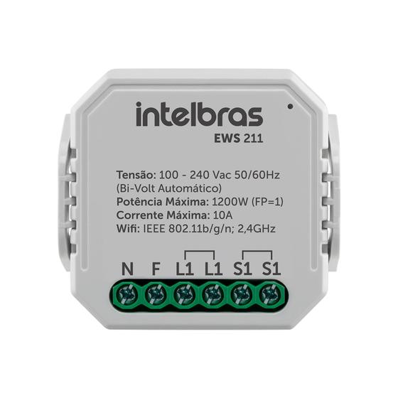Interruptor Controlador Wi-fi 1/1 Ews 211 Para Casa Inteligente ...