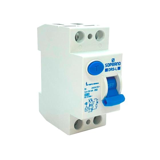 INTERRUPTOR DIFERENCIAL 2X63A 30mA SOPRANO - Interruptores - Magazine Luiza