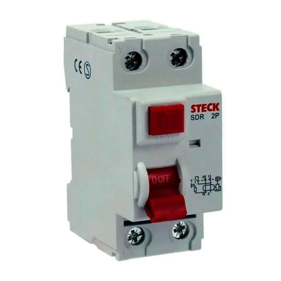 Interruptor Diferencial - Bipolar - 63A - 30MA - Steck - Interruptores - Magazine Luiza